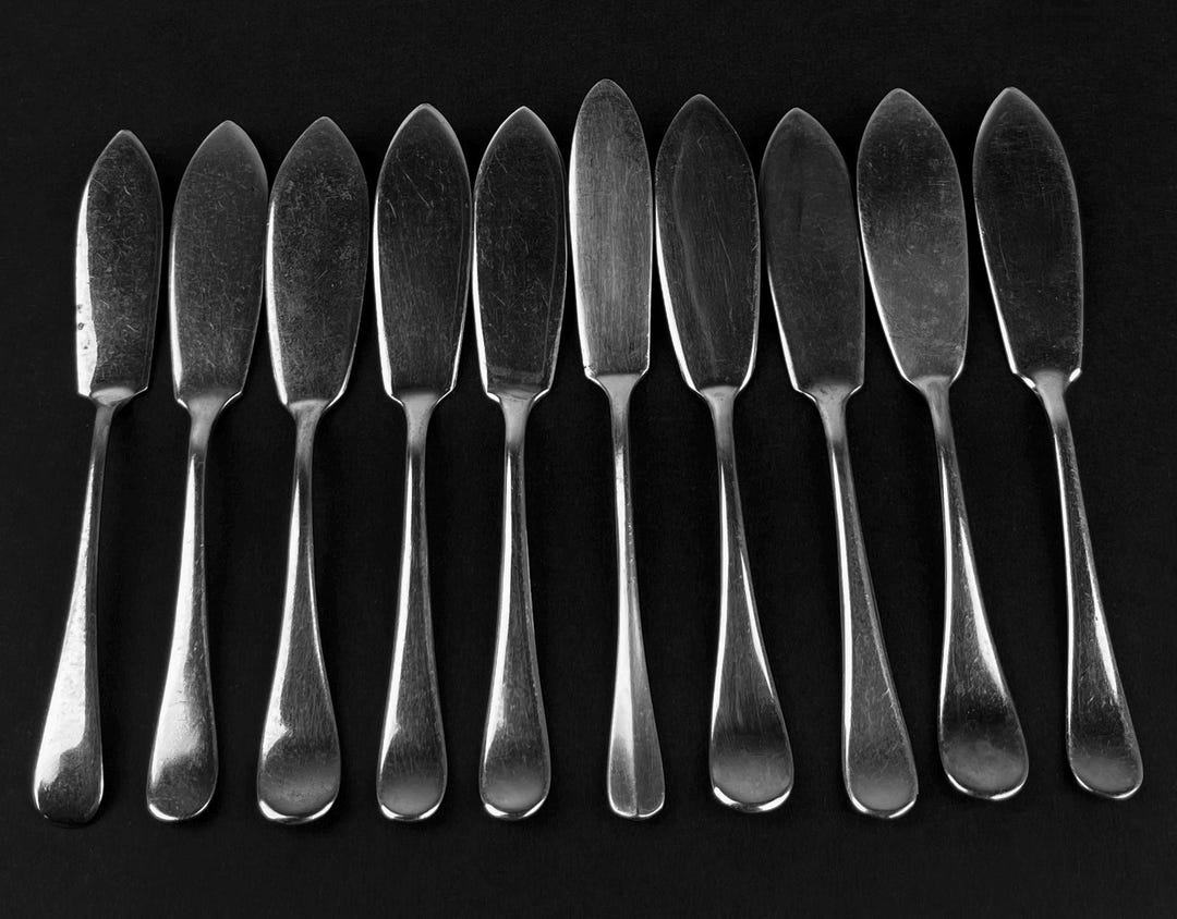 10 Small Antique Butter Knives - Craft Lot - Silverplate EPNS - Etsy