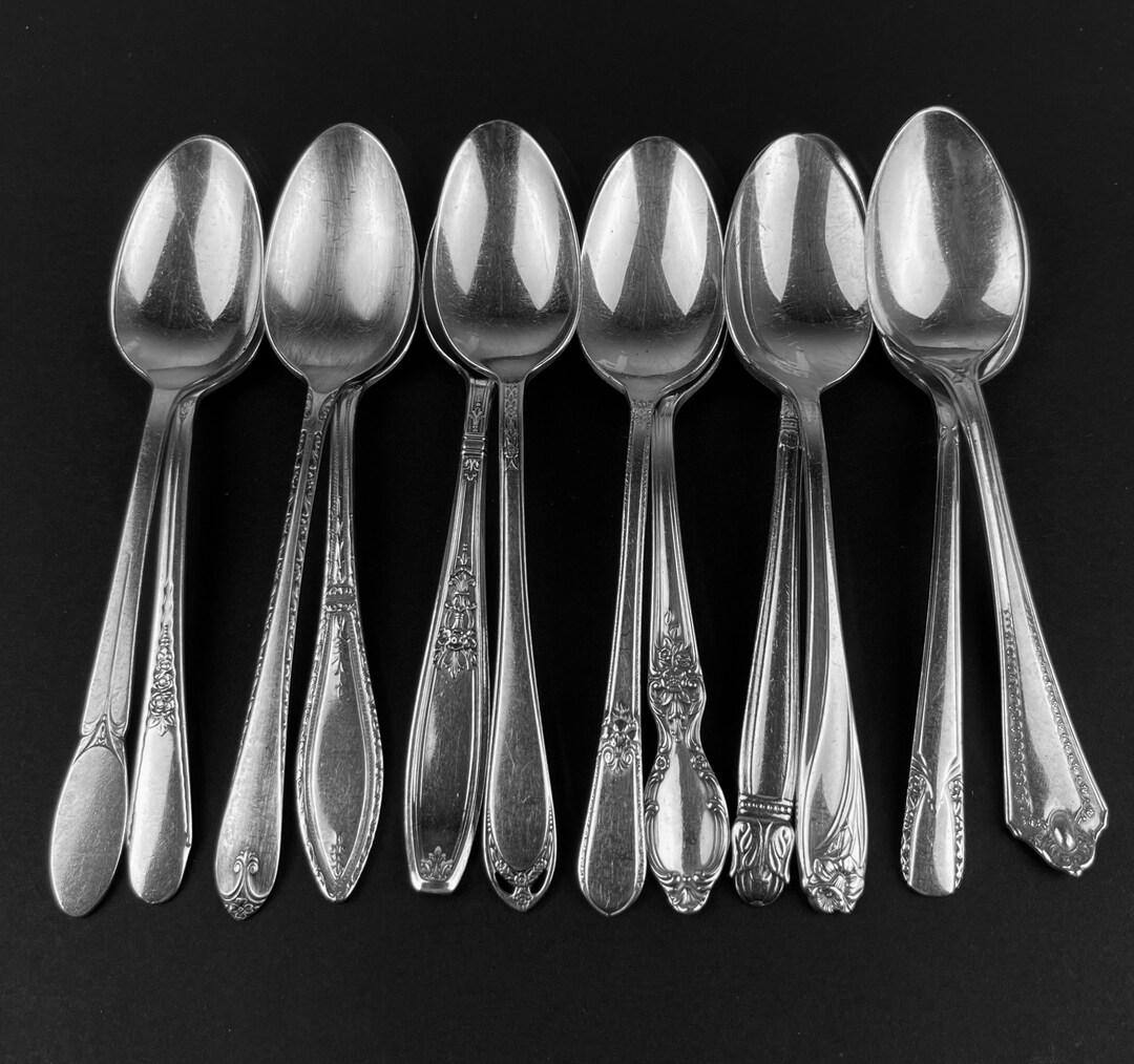 12 Five O'clock Coffee Spoons - Mix N Match Set - Vintage Silverplate ...