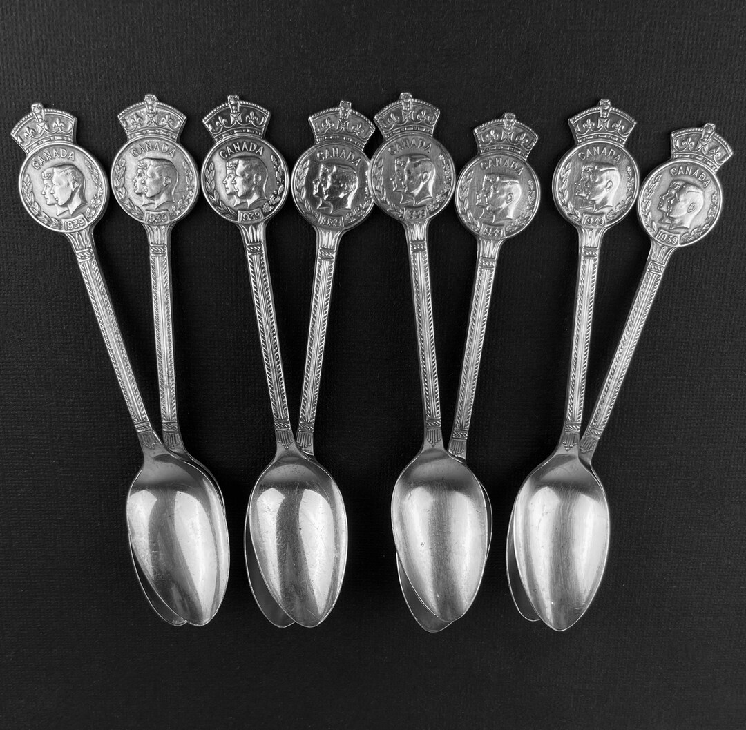 8 X 1939 Royal Visit to Canada Spoons King George VI and - Etsy
