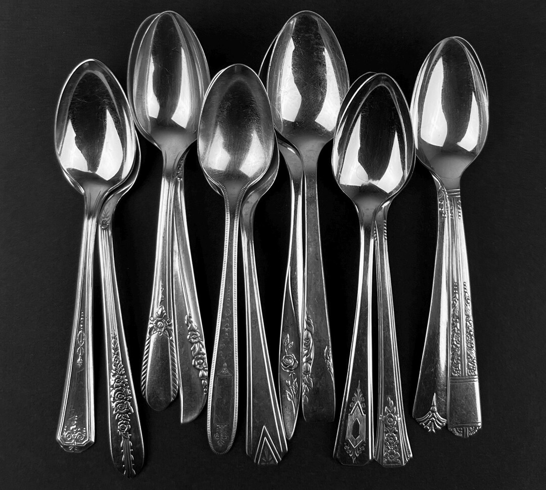 Set 12 Five O'clock Coffee Spoons - Mix N Match - Vintage Silverplate ...