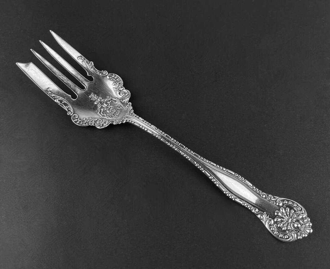 Antique Meat Serving Fork - York 1900 Pattern - Rogers & Bro - Vintage ...