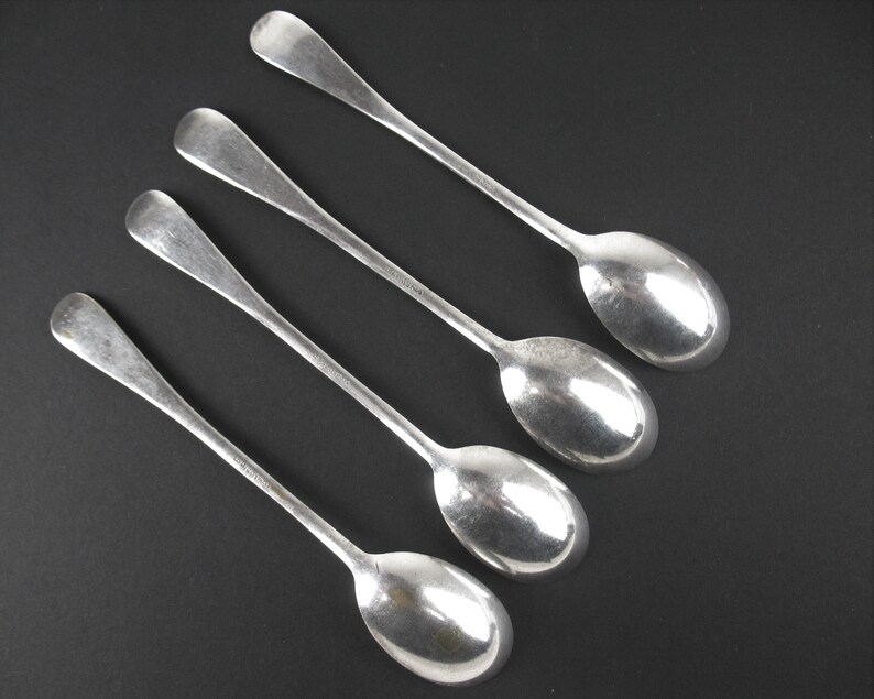 9 Antique Silverplate Bar Cocktail Spoons Made by Oneida Extra Coin ...