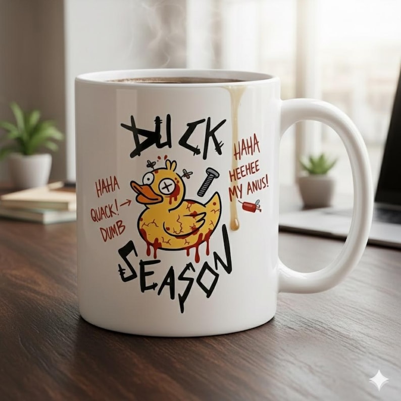 Duck Season Hazbin Hotel Mug, Lucifer Mugs, Colorful Mugs 11oz 15oz ...