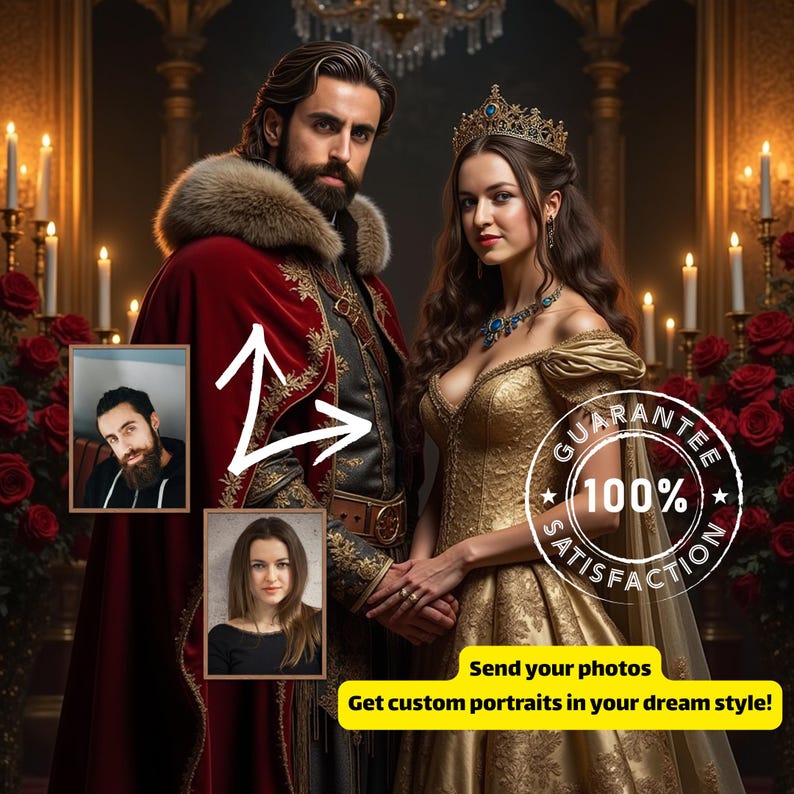 Custom Royal Family Portrait, Digital Renaissance Art (digital Download ...