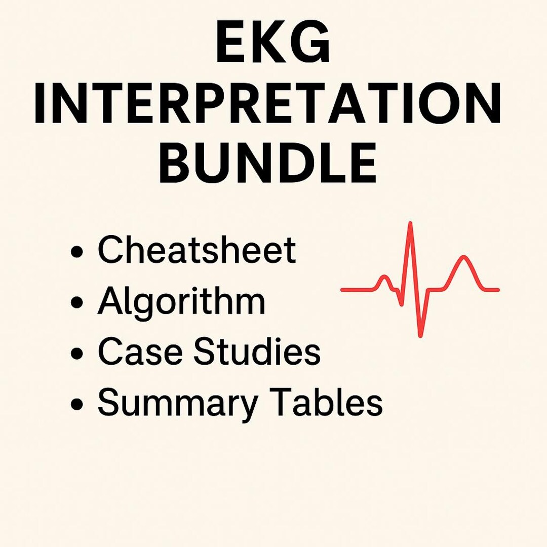 EKG Interpretation Bundle PDF and Comprehensive DOC – Cheatsheet ...