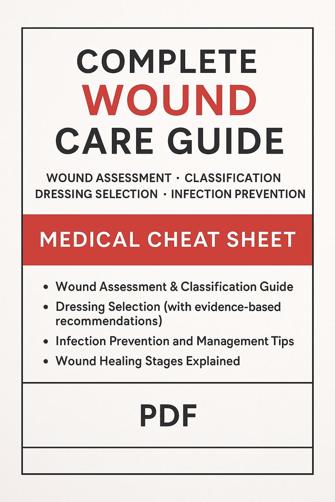 Complete Wound Care Guide PDF | Wound Management | Dressing Selection ...