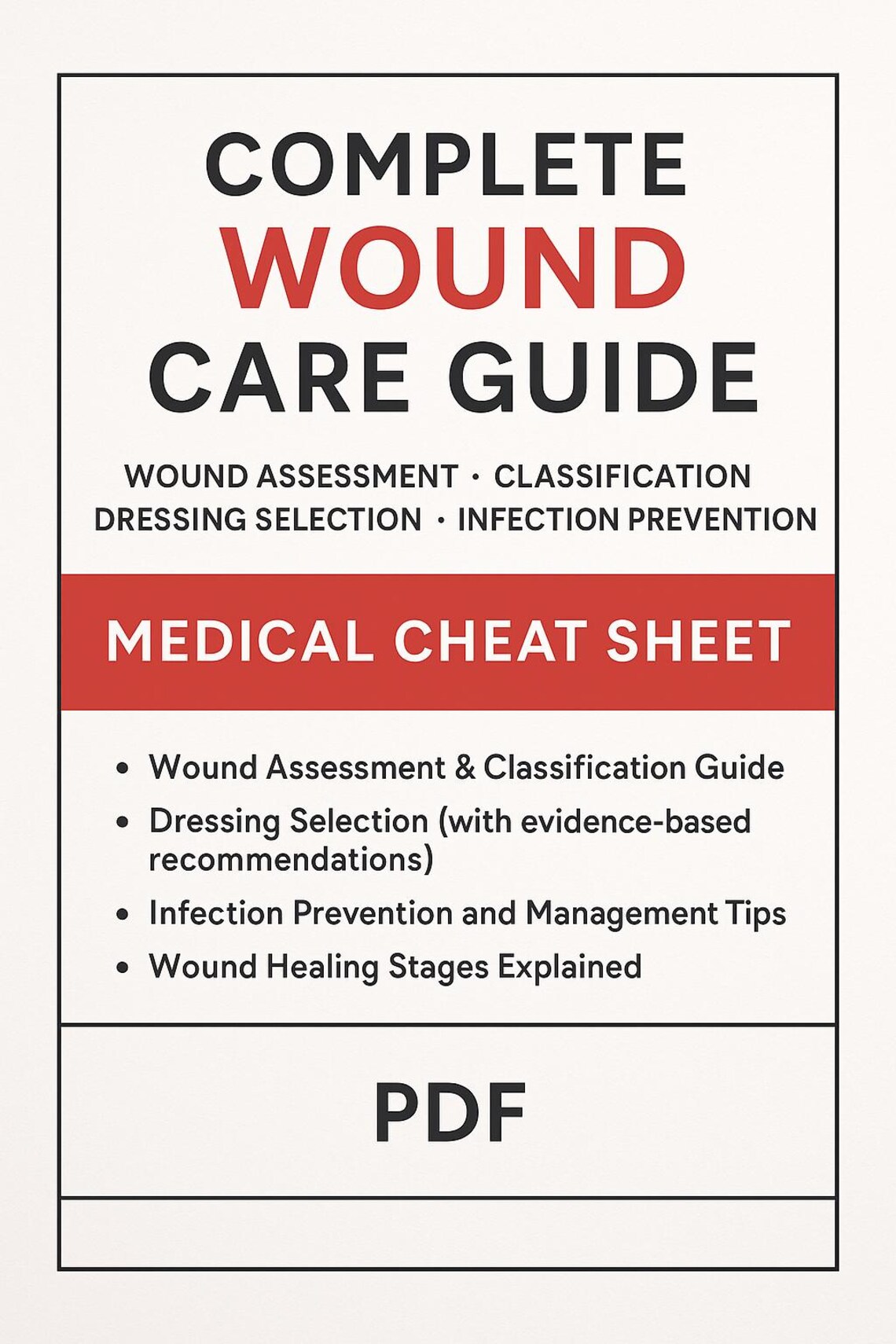 Complete Wound Care Guide PDF | Wound Management | Dressing Selection ...