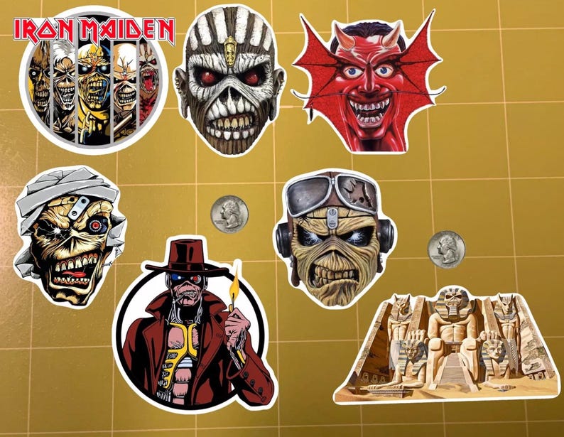 Iron Maiden Sticker Pack - Etsy