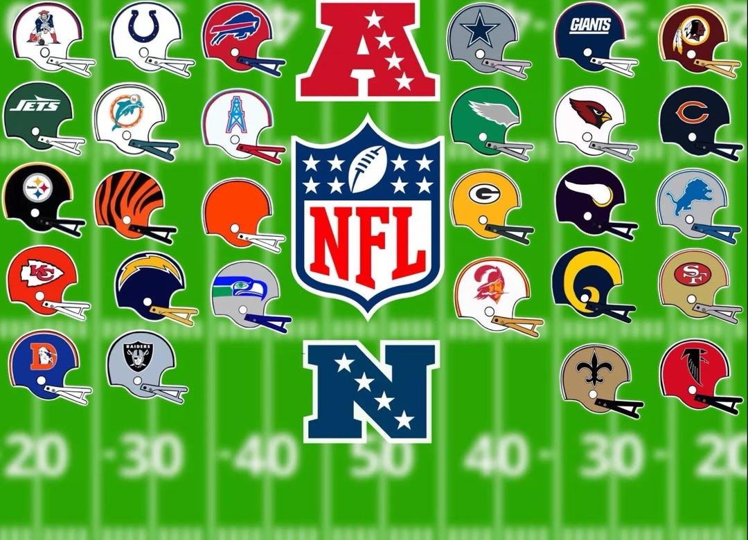 NFL Mini Helmet Stickers - Etsy