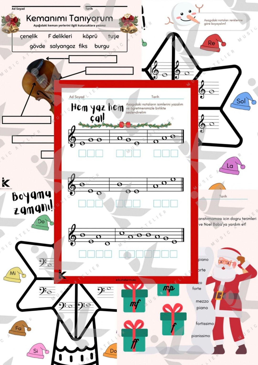Music Worksheets, Piano, Violin, Printable Music Theory for Kids ...