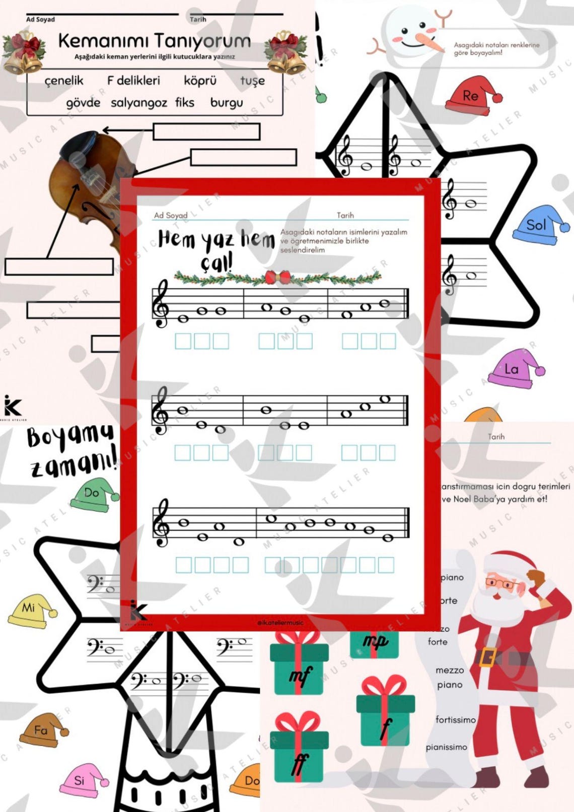 Music Worksheets, Piano, Violin, Printable Music Theory for Kids ...