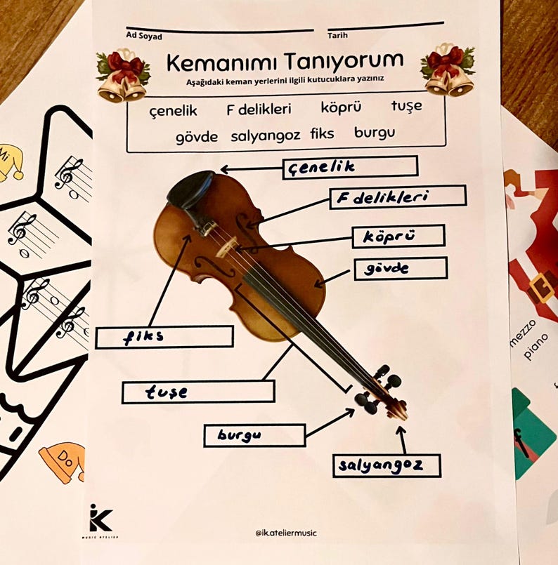 Music Worksheets, Piano, Violin, Printable Music Theory for Kids ...