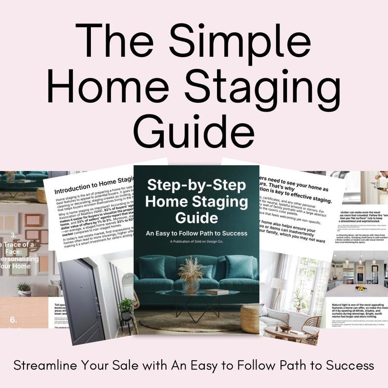 Step-by-step Home Staging Guide: Realtors, Sellers (ebook, Checklist ...