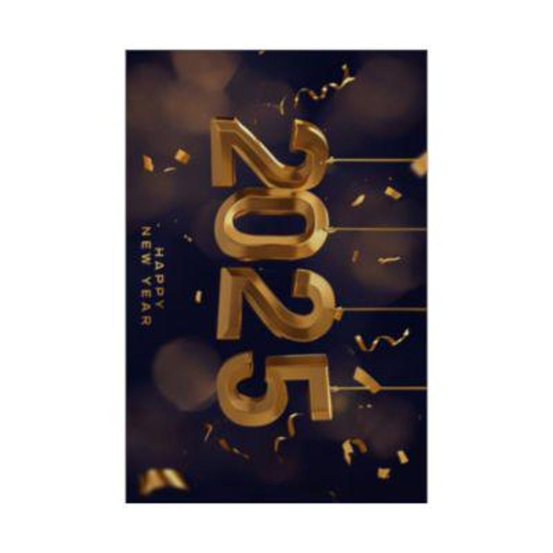 2025 New Year Party, Fun, Dance, Party, Woot Woot, Satin Posters ...