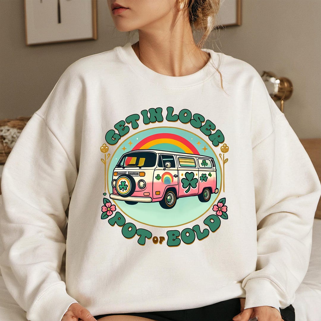 Caravan Cow St. Patrick’s Day PNG, Coquette Camping St. Patrick’s Day ...