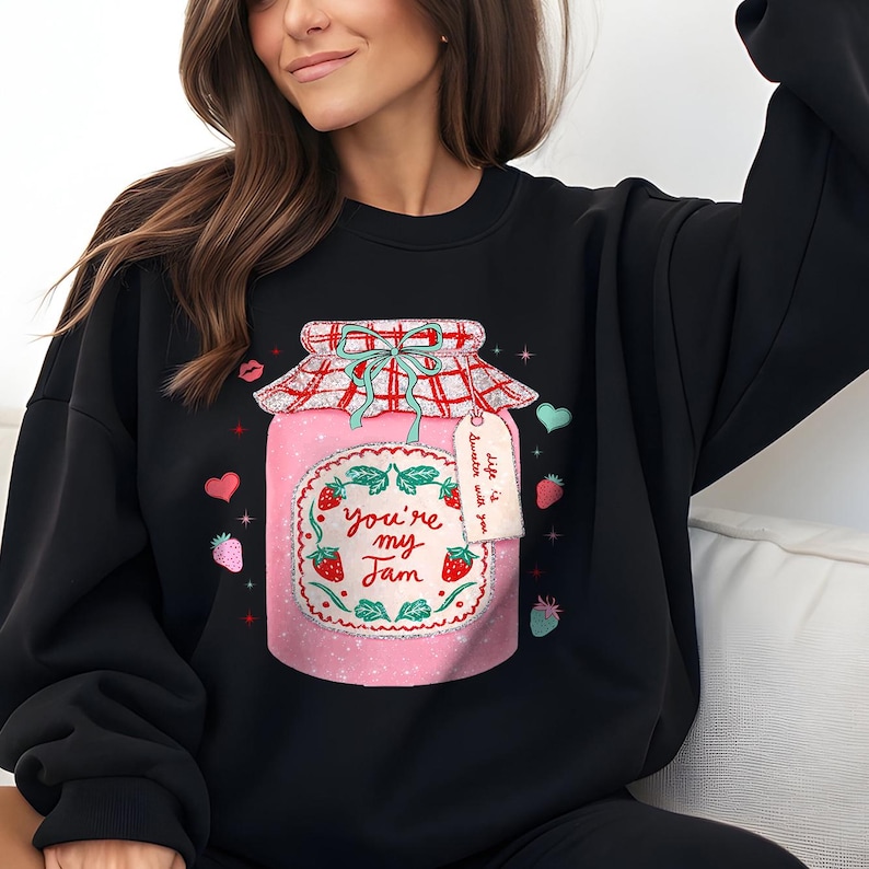 You’re My Jam PNG, Cute Strawberry Jam Valentine Design, Romantic Pun ...