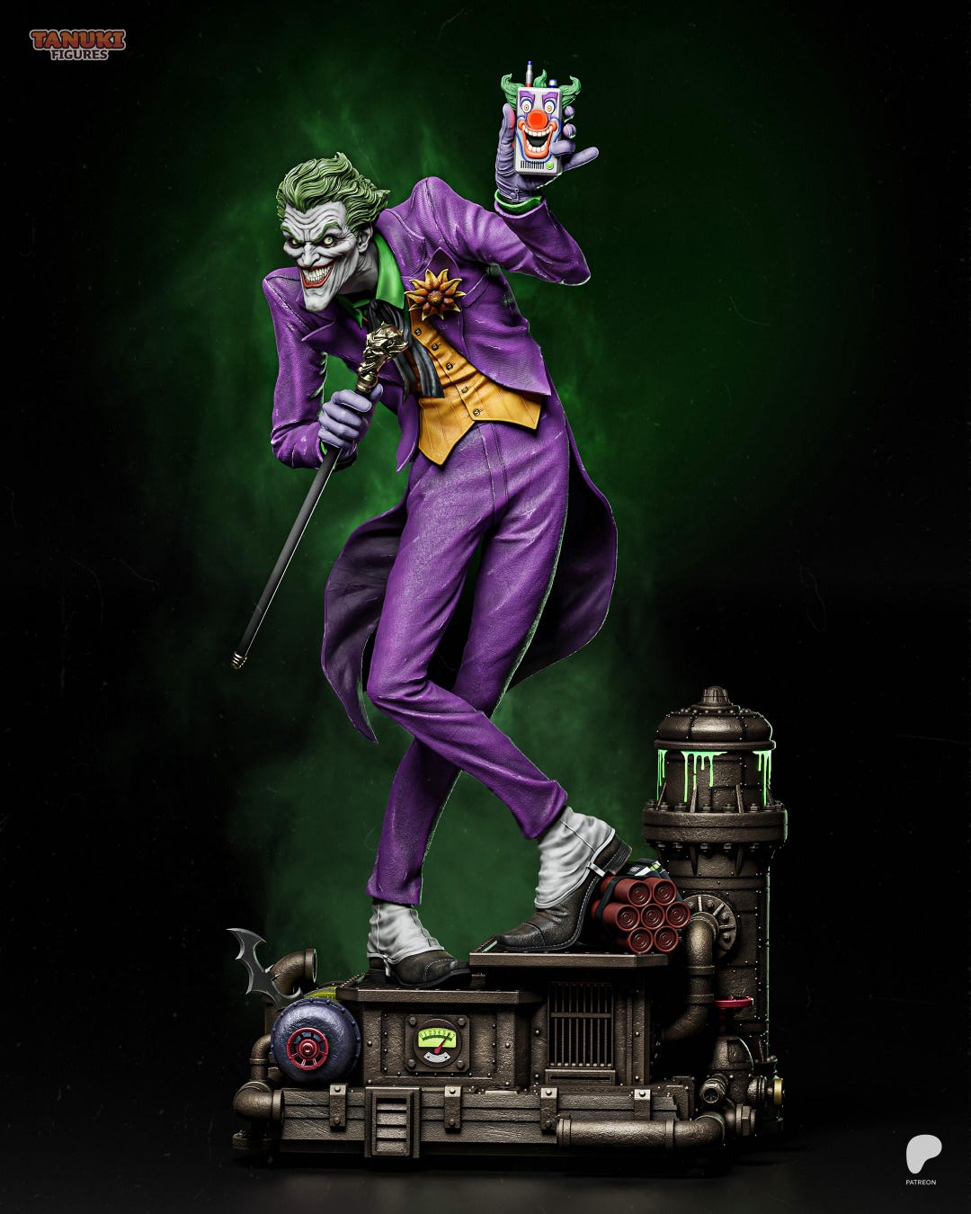 Chaos Clown - Handbemalt | Resin Figur Statue | Sammlerstück ...