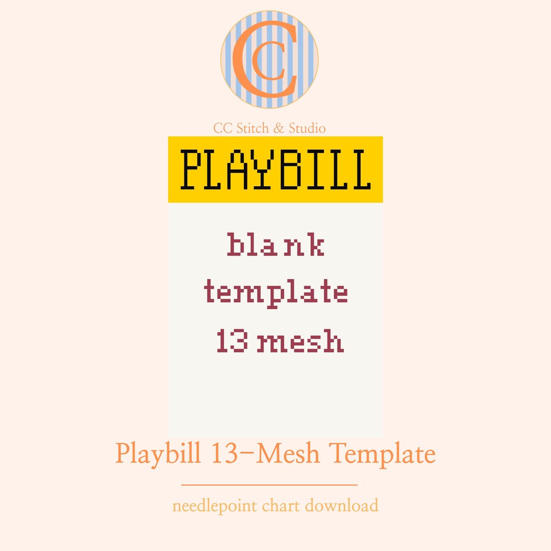 Broadway Playbill Blank Template (playbill Title Only) - 13 Mesh ...