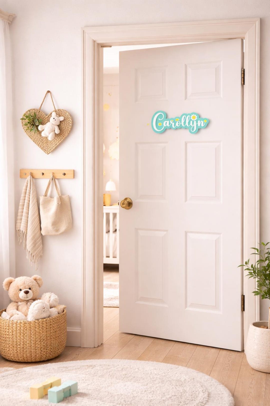 Personalized Acrylic Kids Room Name Sign | Layered Colored Door Decor ...