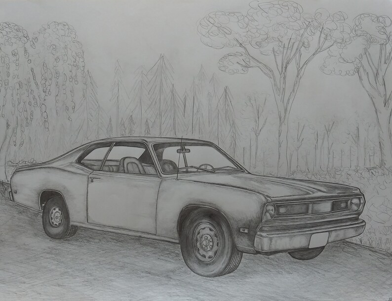 Plymouth Duster - Wall Art - Etsy