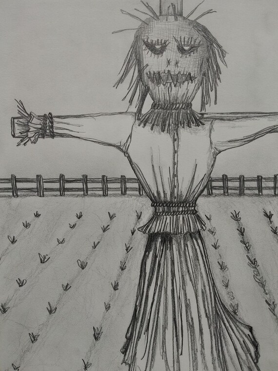 Scarecrow Movie Art Original Drawing | Etsy