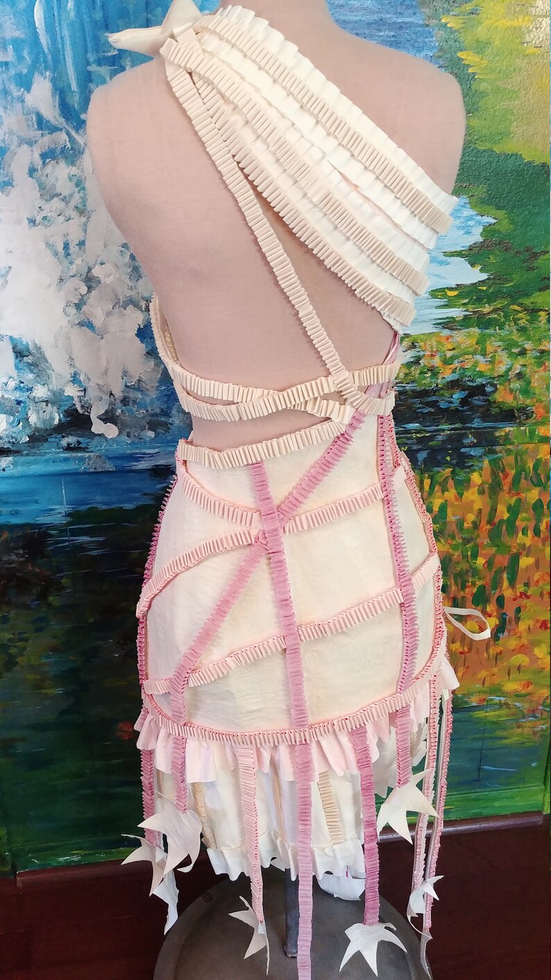 Recycle Wedding Dress - TP and Tape - Pink and White - Sparkle Stars - Etsy