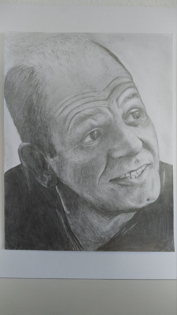 JACKSON POLLOCK Portrait Pencil | Etsy