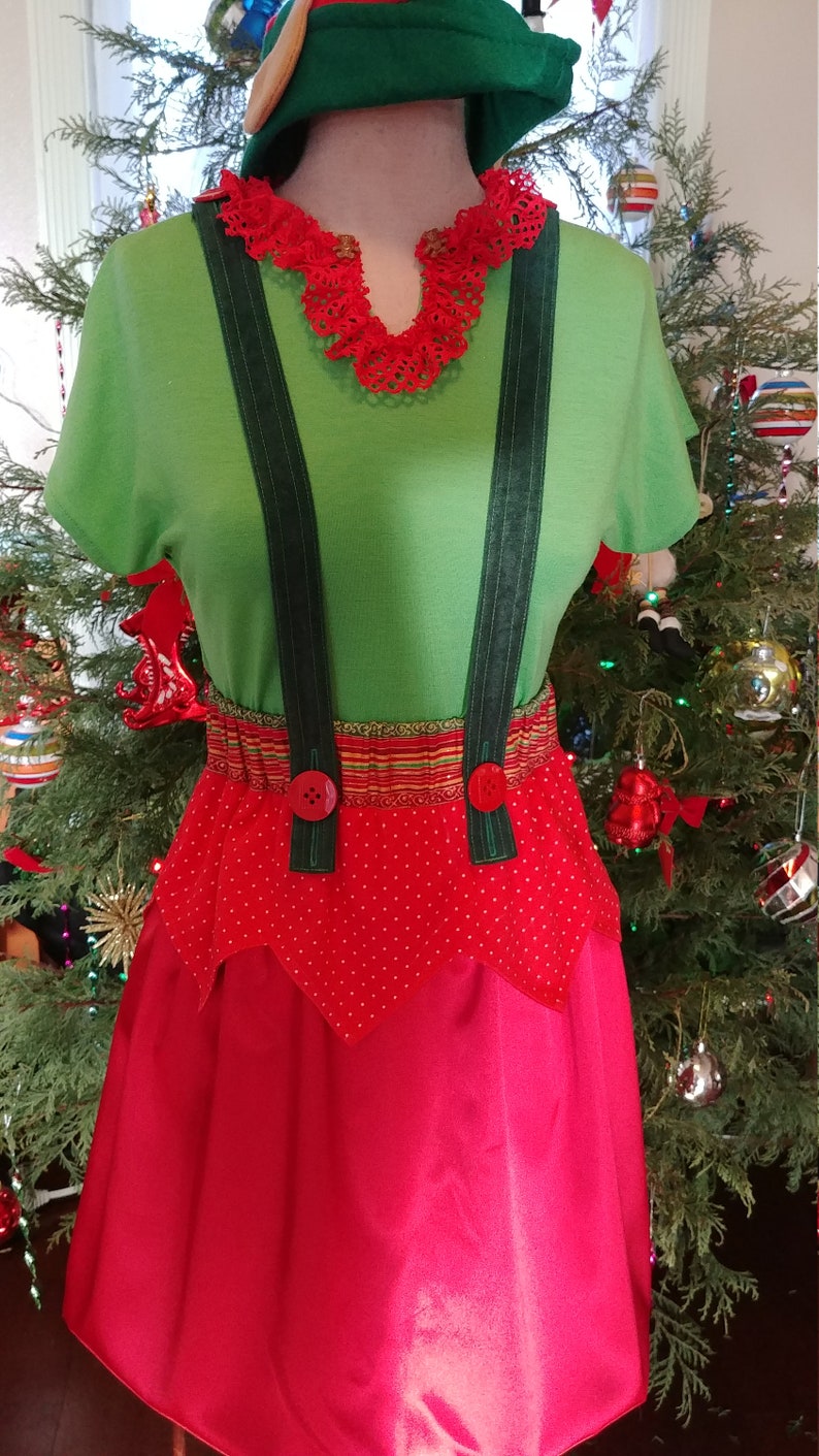 Christmas ELF - TWO PIECE - Ladies Costume - Etsy