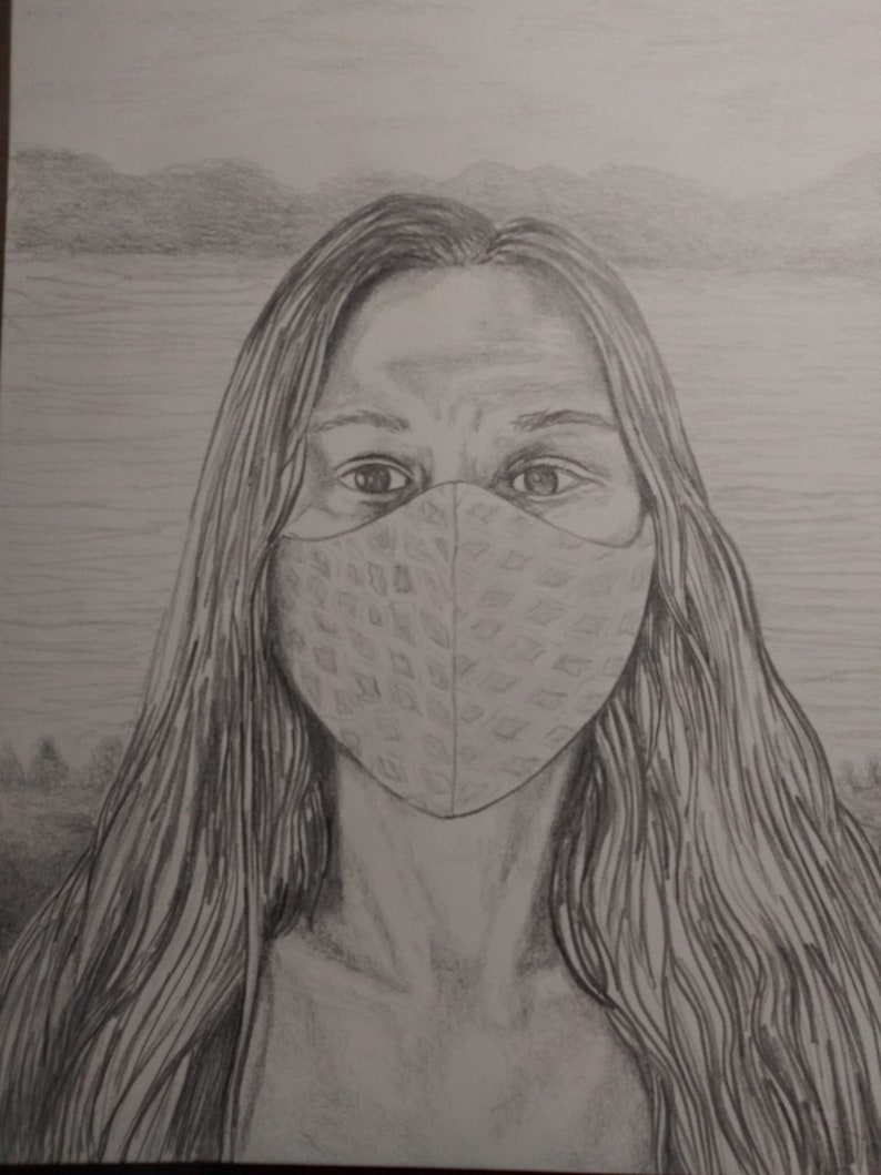 Custom Portrait - Face Mask - Self-portrait - Etsy