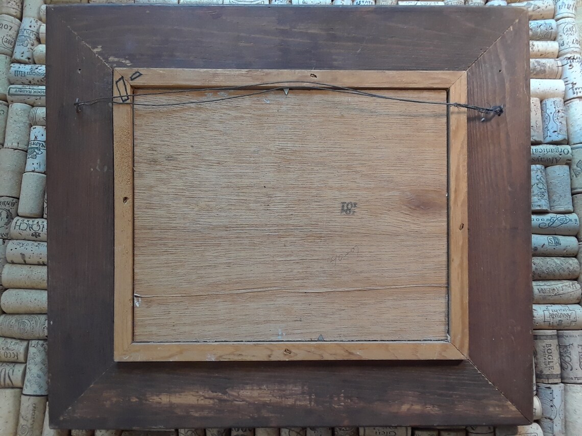 Antique Painting - Artist Barrister - Winter Landscape - Etsy