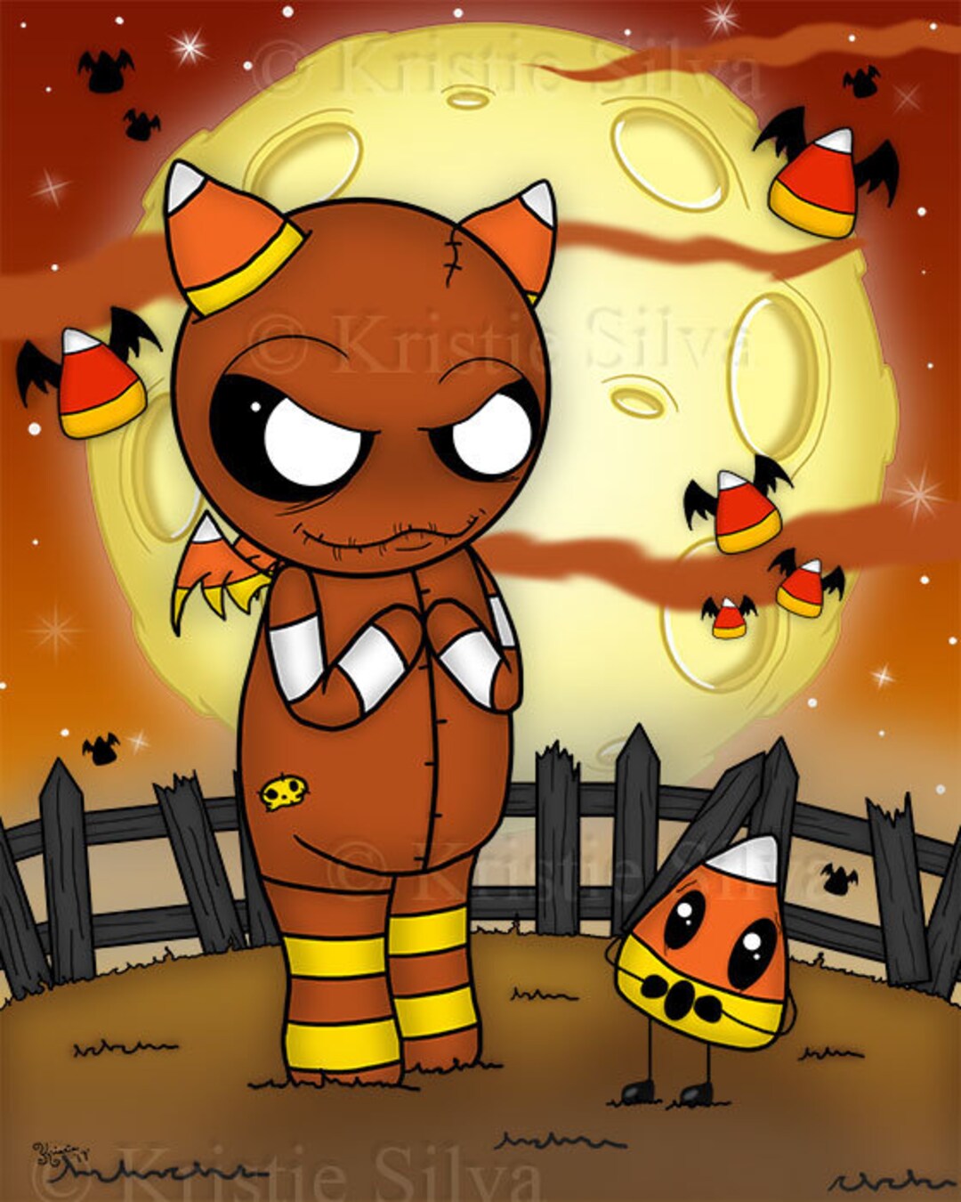 Sweet Tooth: Candy Corn 8x10 Digital Art Print by Kristie Silva ...