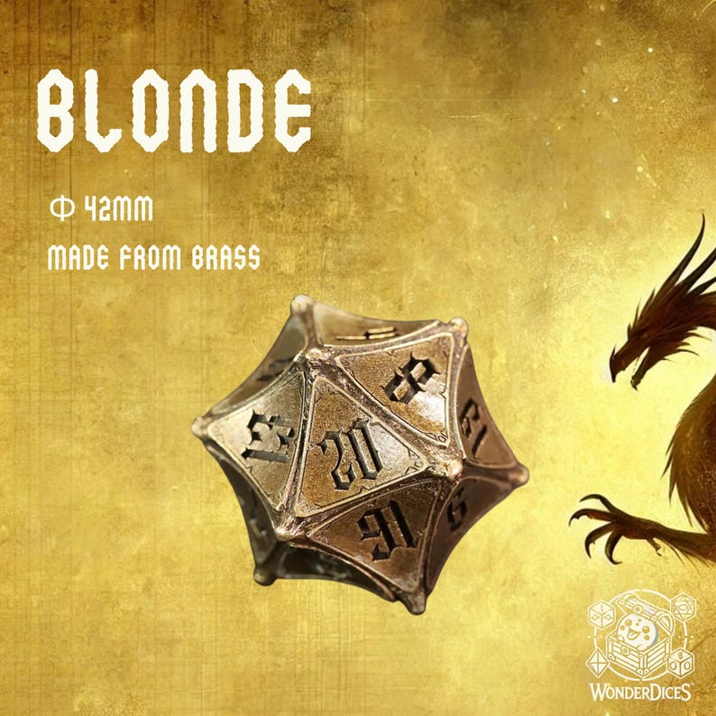 Blonde [dnd COC Dice / Dungeons and Dragons Dice/ Baldur's Gate 3 Dice] - Etsy Australia