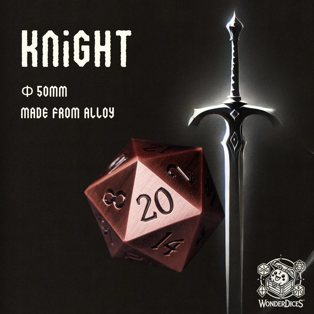 Knight (dnd COC Dice / Dungeons and Dragons Dice/ Baldur's Gate 3 Dice ...