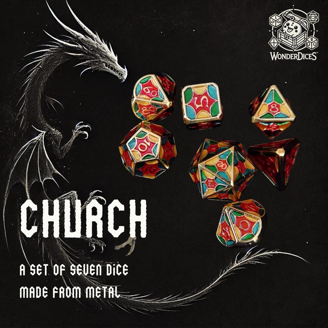 Church dnd COC Dice / Dungeons and Dragons Dice/ Baldur's Gate 3 Dice ...