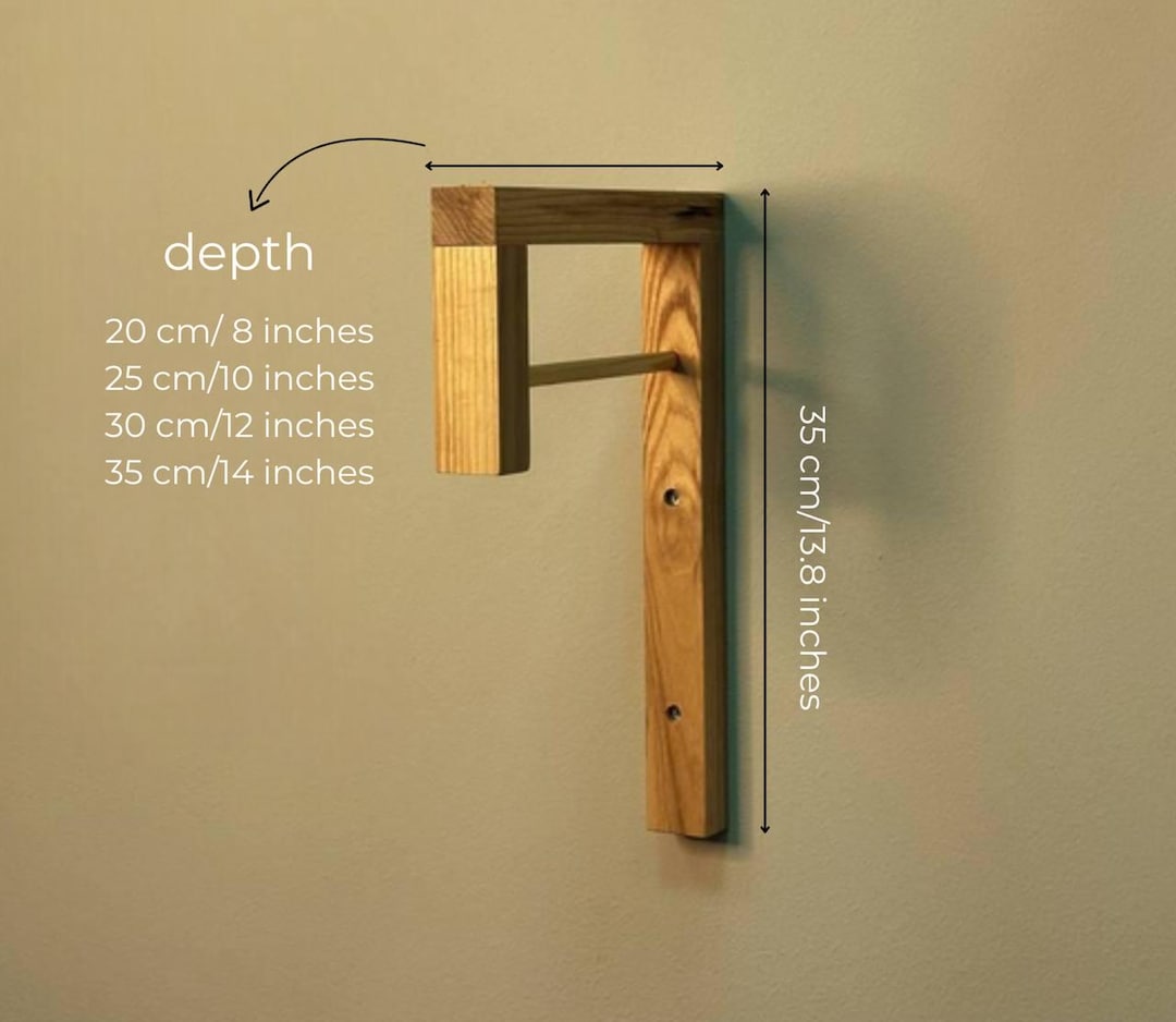 Handmade Wall Hook From Solid Ash – Minimalist Wooden Hanger – Coat ...
