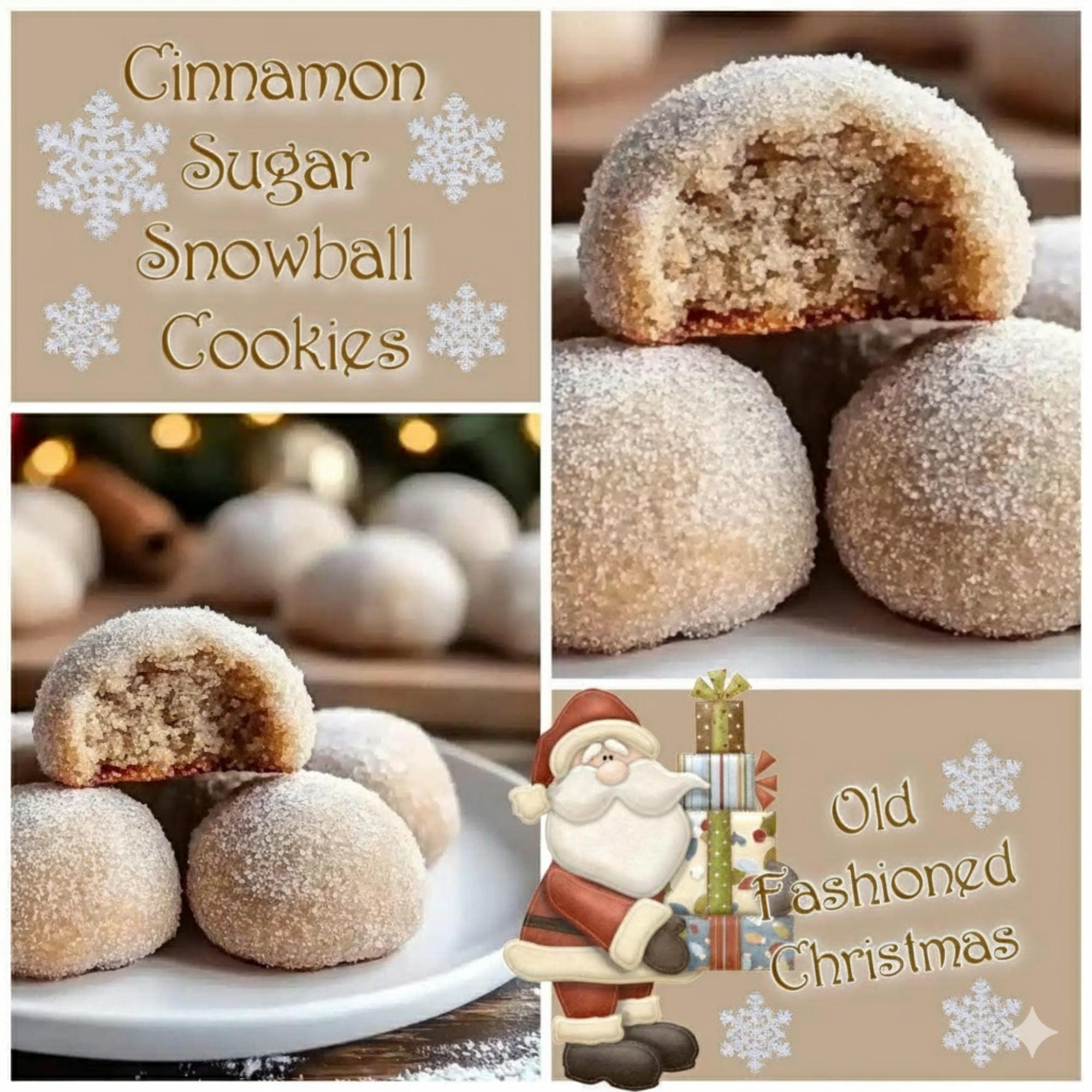 Cinnamon Sugar Snowball Cookies Recipe | Christmas Baking | Easy Melt ...