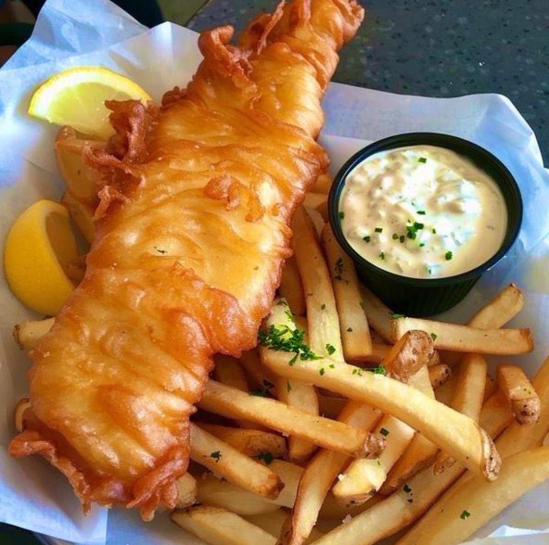 Authentic British Style Fish and Chips Recipe | Yummy and Crispy ...