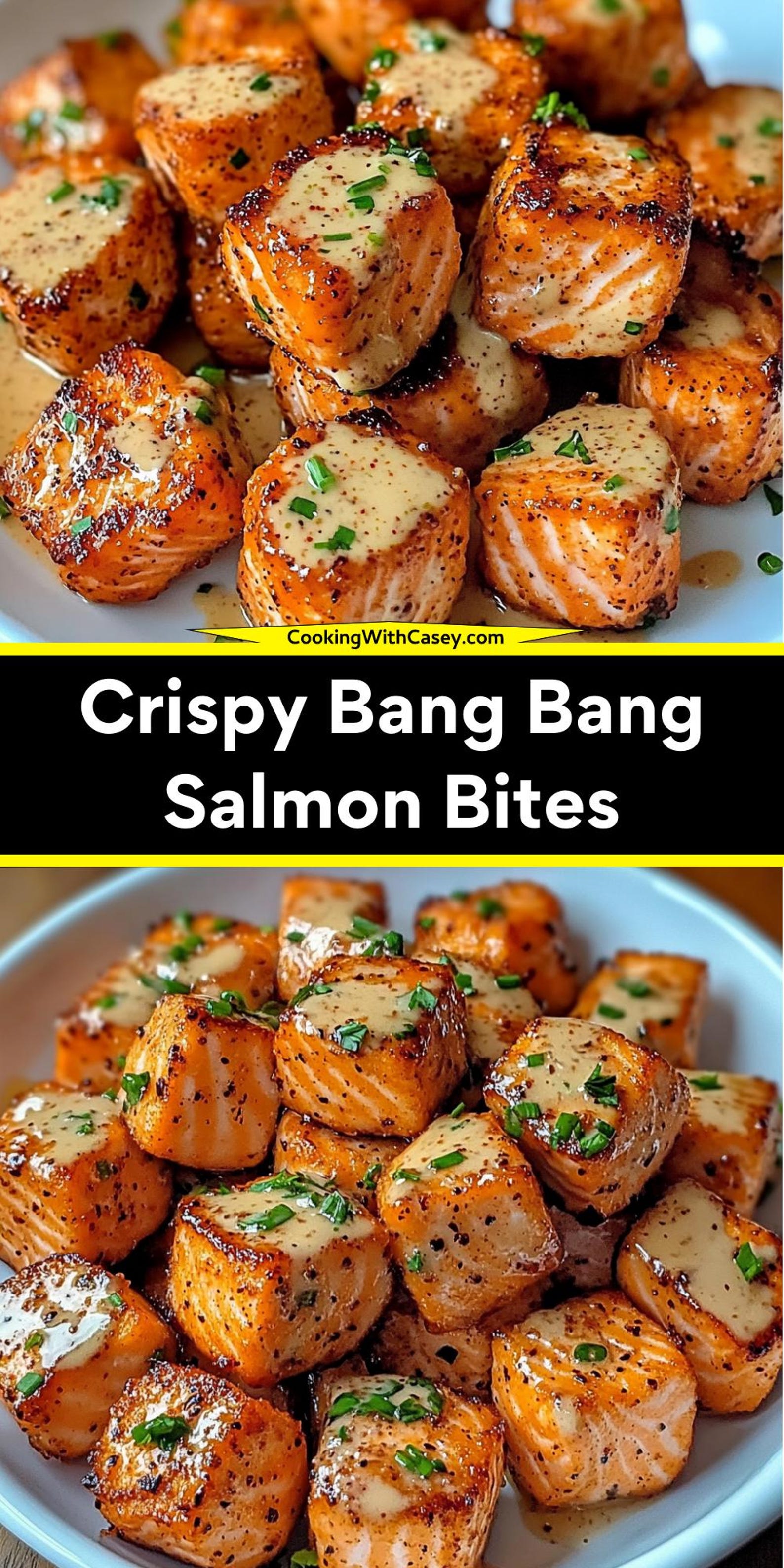 Homemade Crispy Bang Bang Salmon Bites - Sweet and Spicy Download. - Etsy