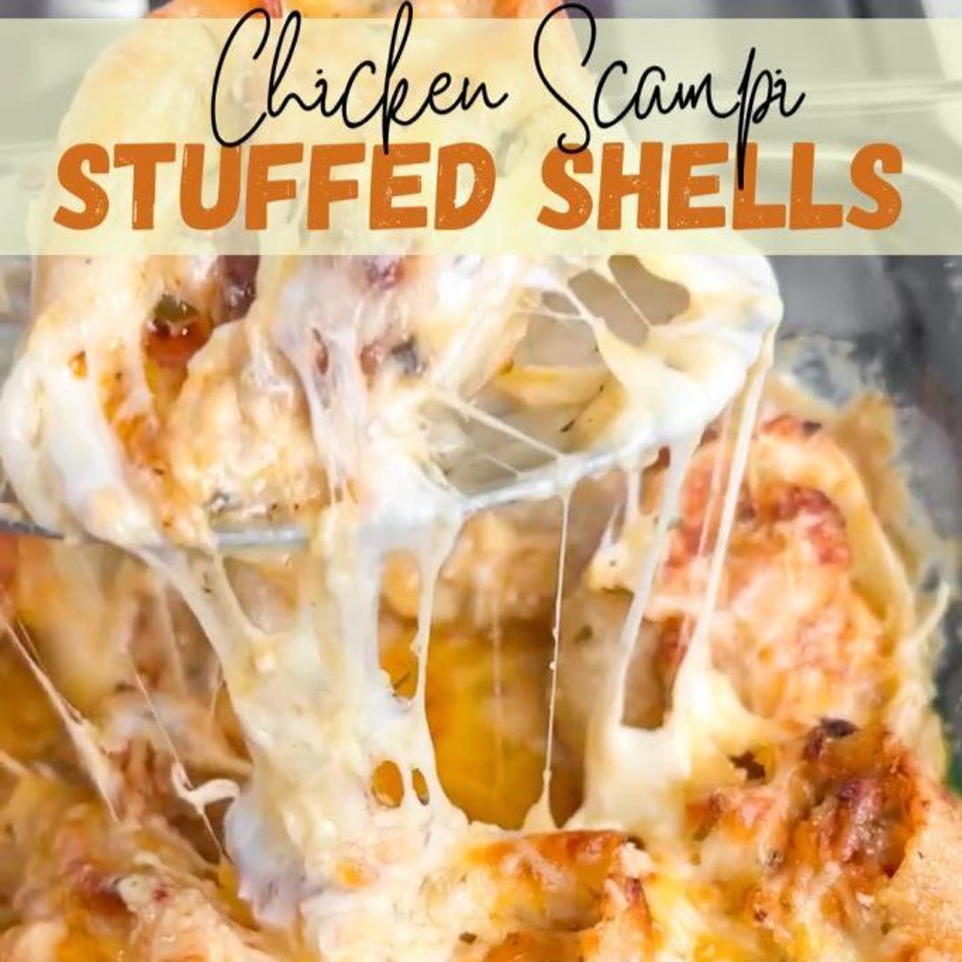 Chicken Scampi Stuffed Pasta Shells Recipe (download) - Etsy