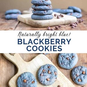 Handmade Blackberry Cookies - All-natural Blue Color! Download. - Etsy