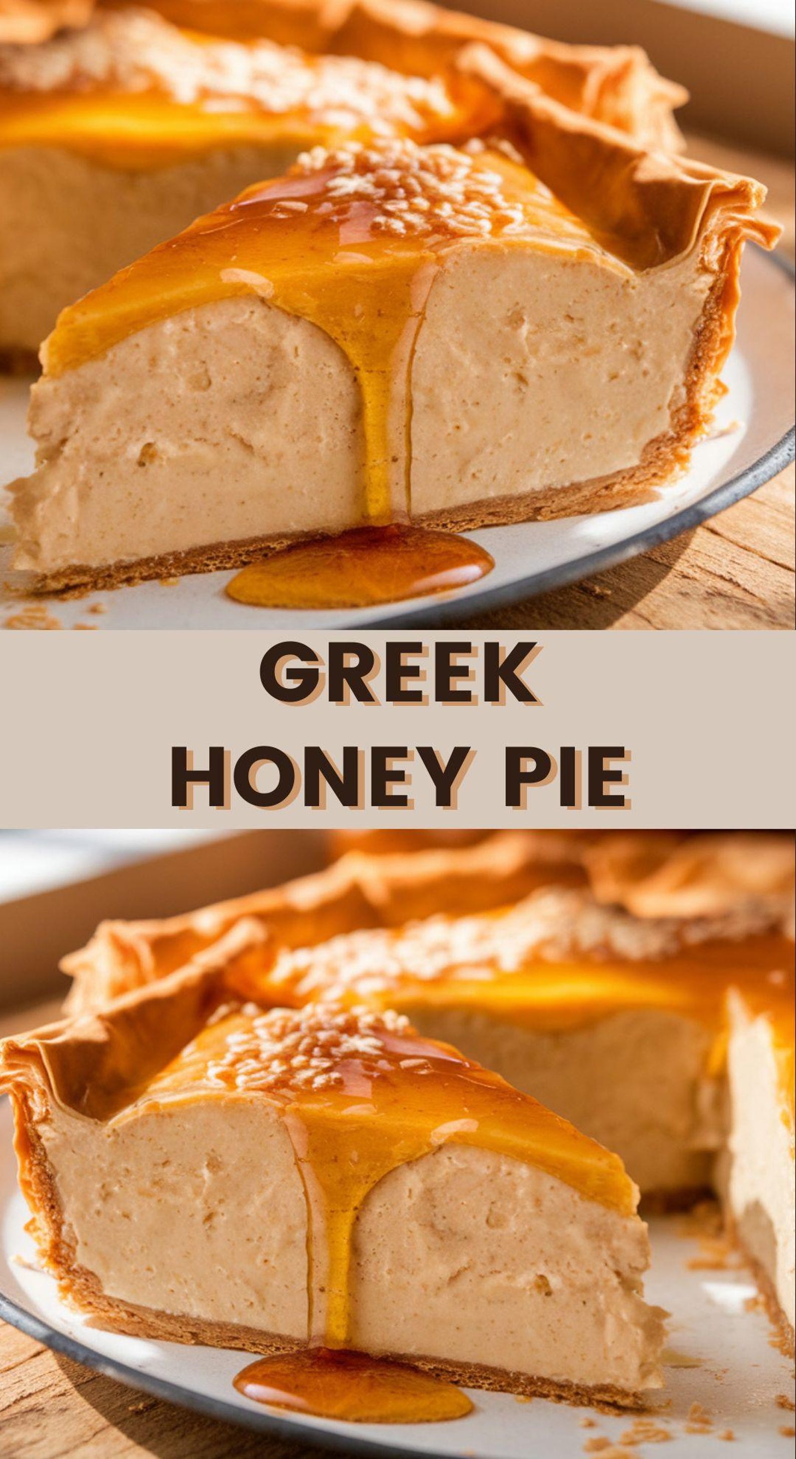 Homemade Greek Melopita Recipe With Golden Honey Flavor | Download. - Etsy