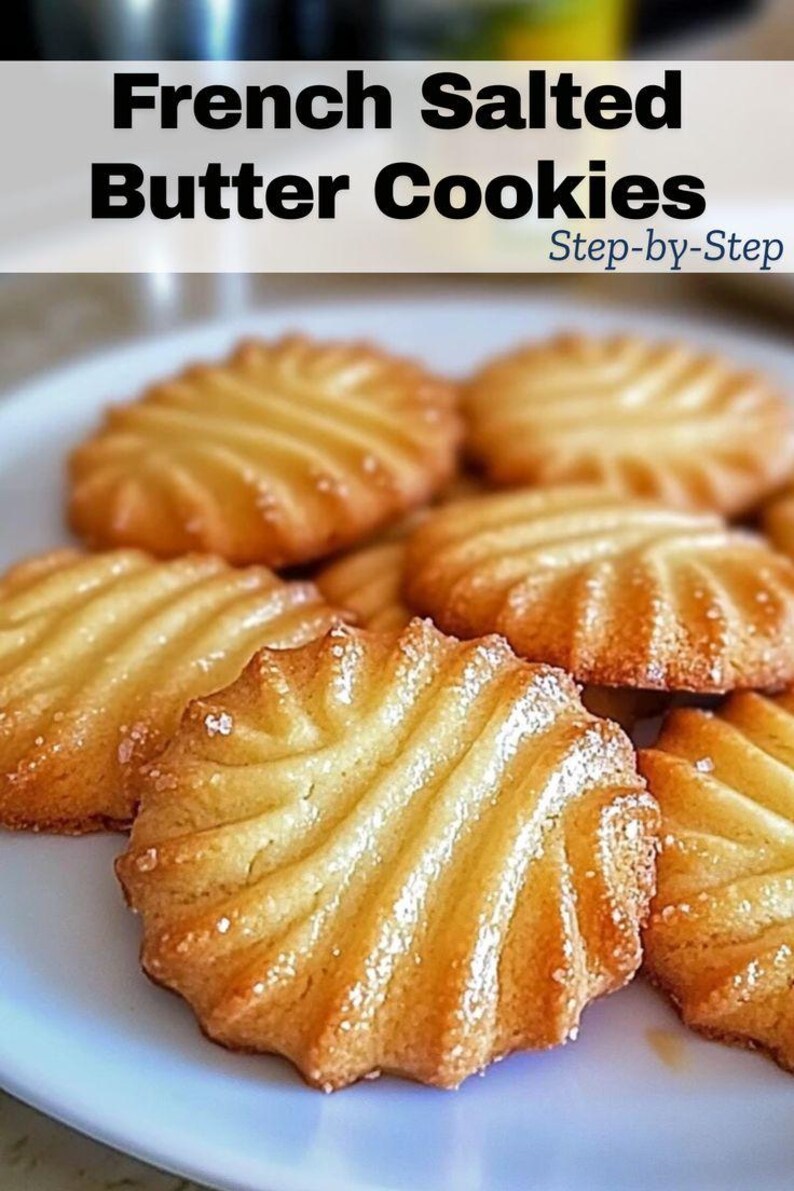 Authentic French Biscuit Recipe - Salted Butter Cookies | Download. - Etsy