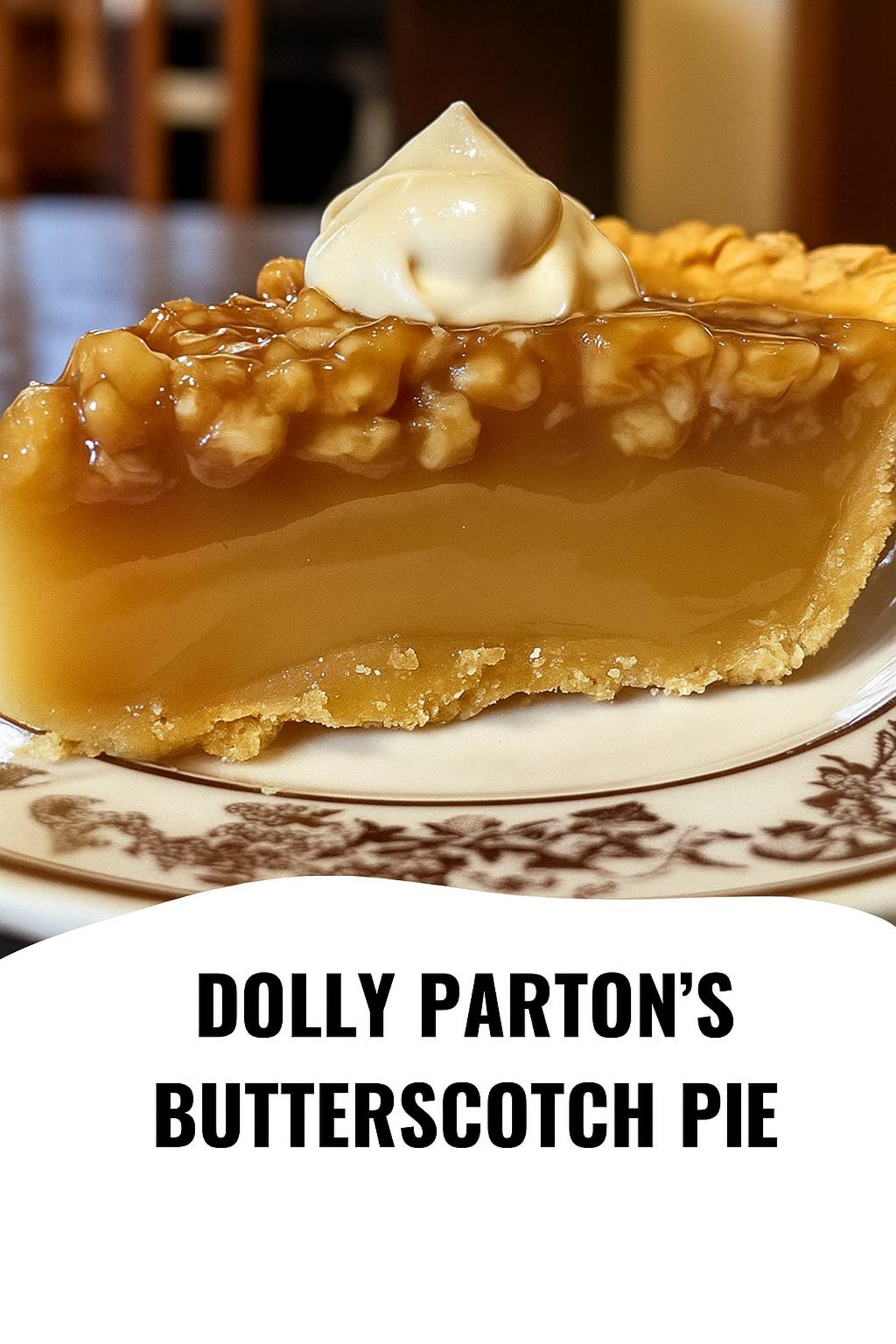 Homemade Butterscotch Pie Recipe Inspired by Dolly Parton | Download ...
