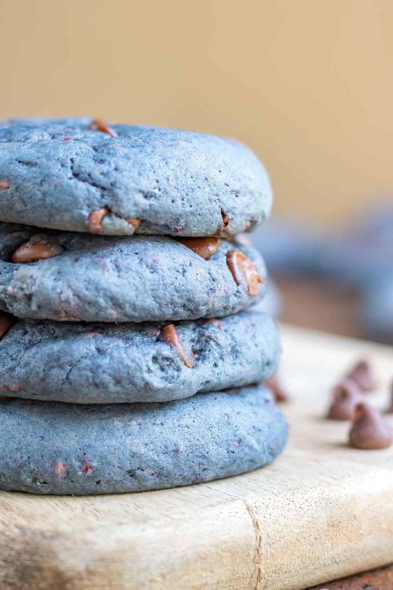 Handmade Blackberry Cookies - All-natural Blue Color! Download. - Etsy