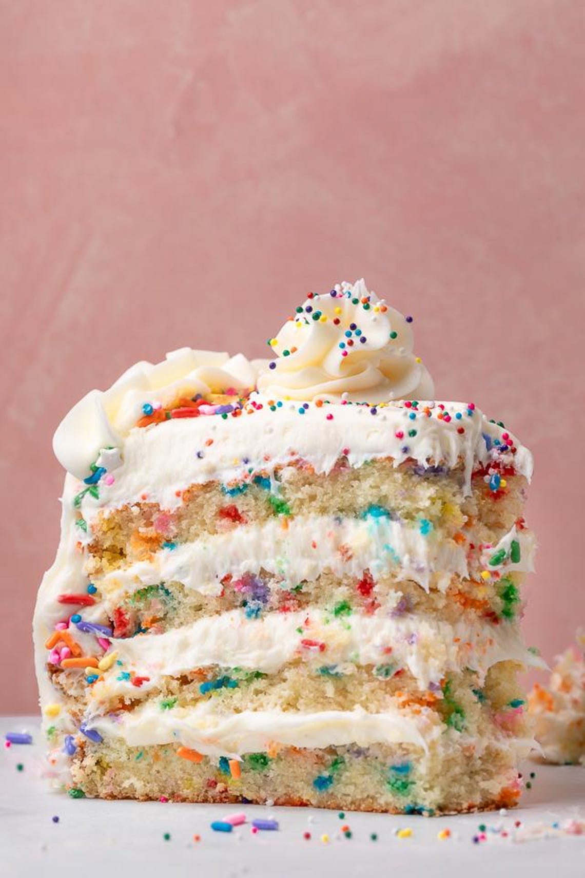 Homemade Ultimate Confetti Birthday Cake Recipe | Step-by-step Guide ...