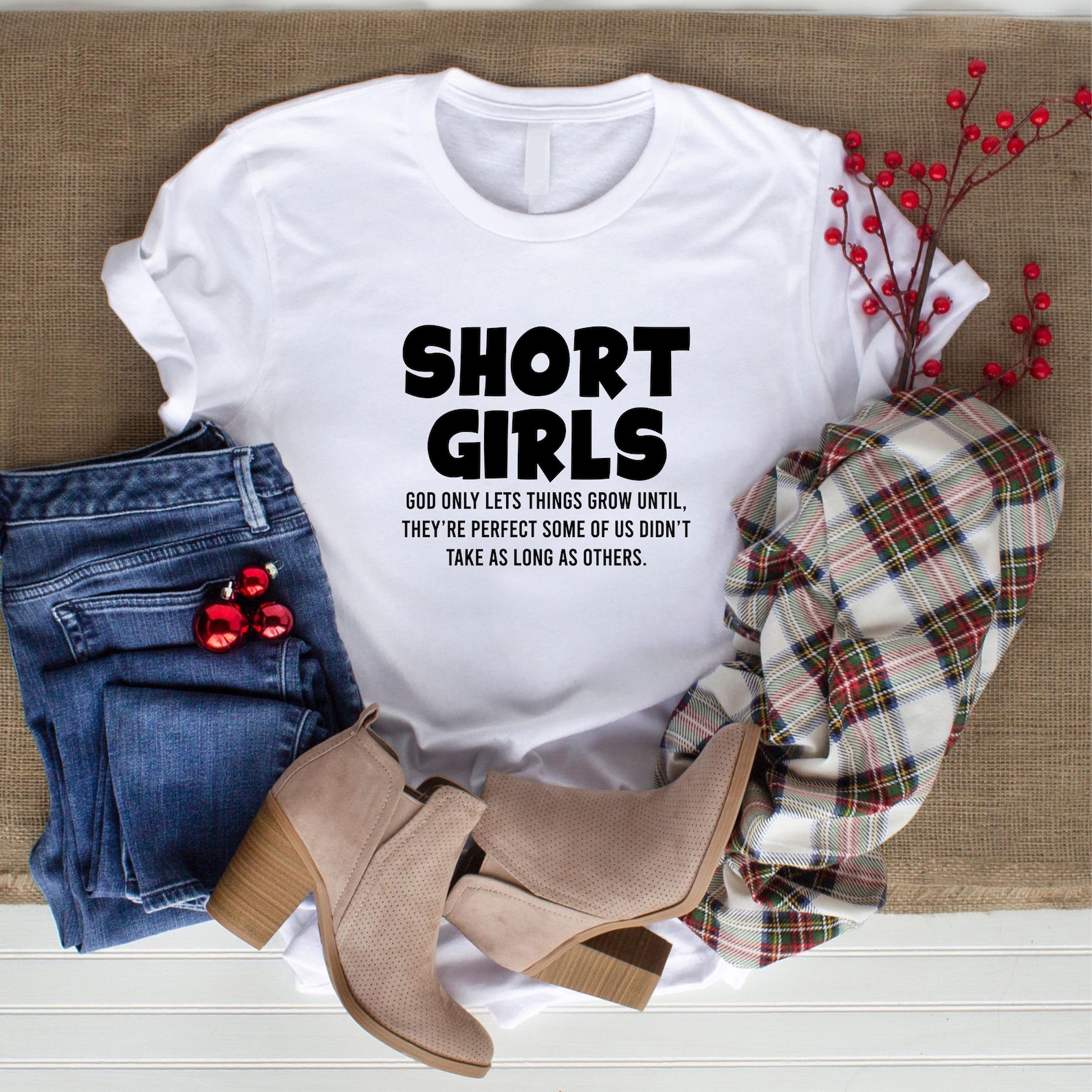 Short Girls T-shirt, Gift for Her, Girls Birthday Present, Funny Gift ...