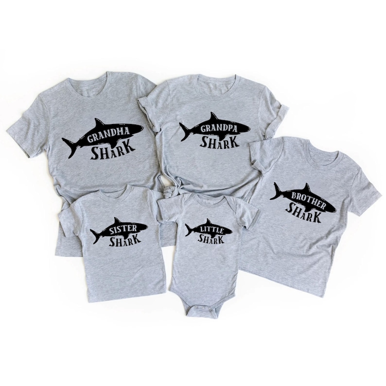 Baby Family Shark Shirts, Family Team Shirt, Shark Theme Birthday Party ...