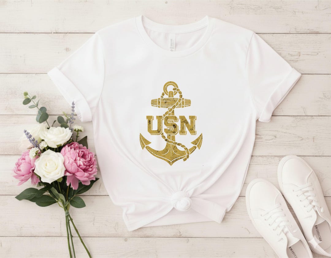 Vintage United States Navy T-shirt, Retro Military Graphic Shirt, USN ...