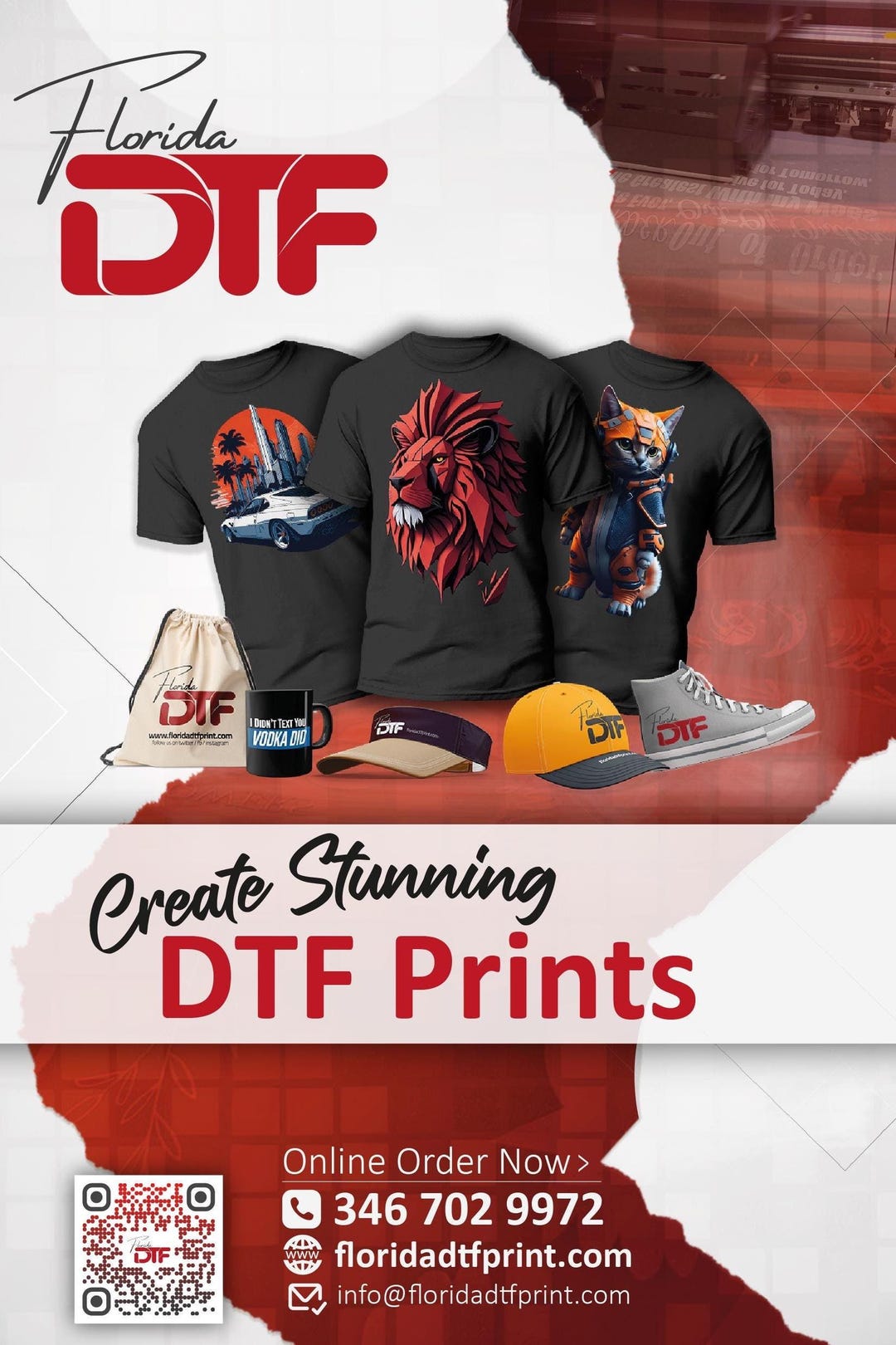 DTF Transfer, Full Color DTF , Custom DTF Transfers, Ready to Press ...