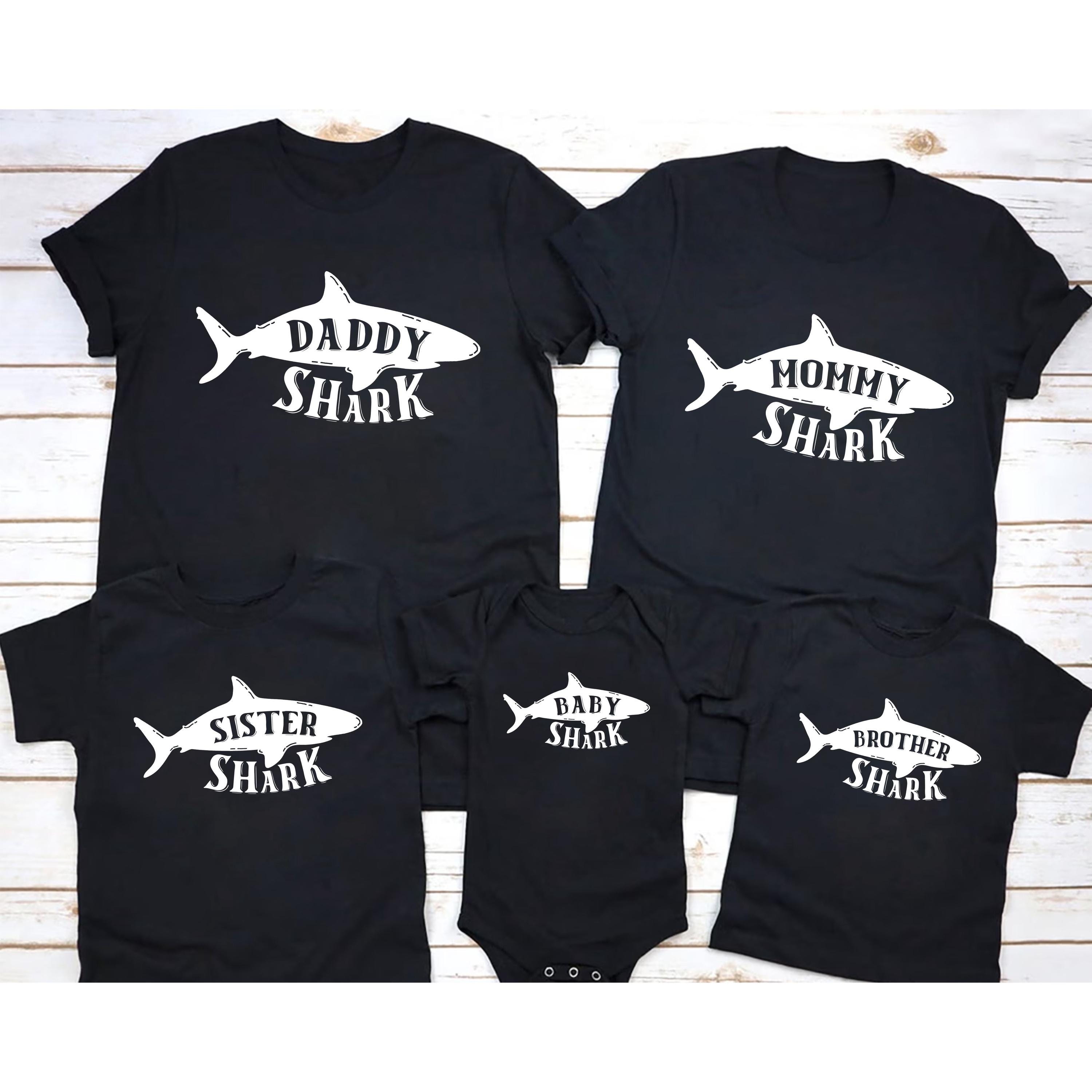 Baby Family Shark Shirts, Family Team Shirt, Shark Theme Birthday Party ...